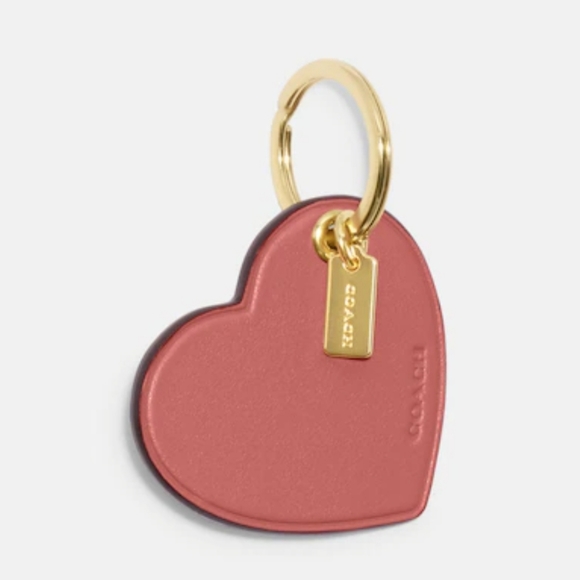 Coach | Accessories | Coach Heart Bag Charm In Color Goldtaffy | Poshmark